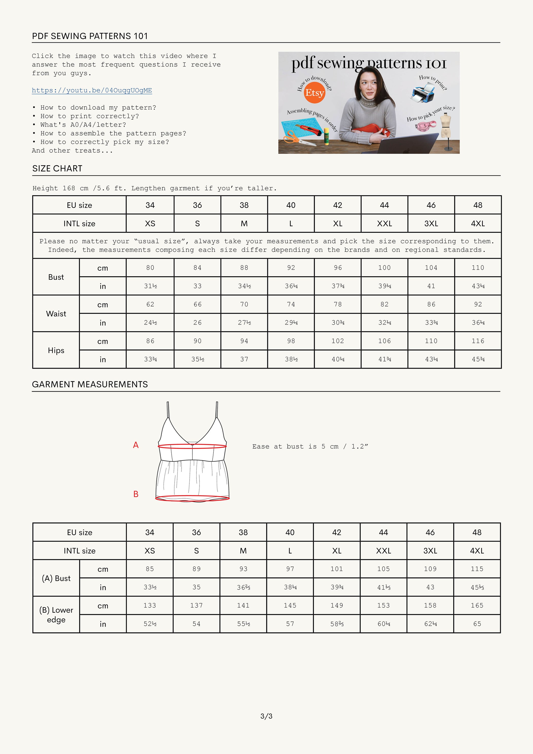 V Neck Peplum Ruffle Cami Top Maggie PDF pattern – isa in stitches