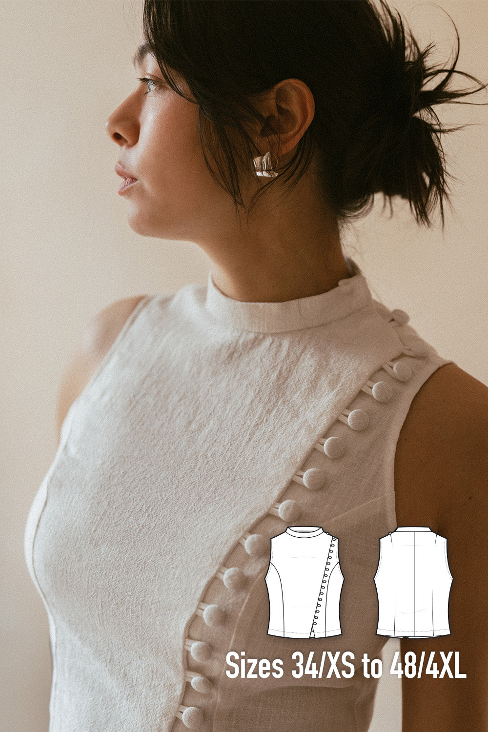 Asymmetrical Summer Top Mistral Women's Digital Sewing Pattern – isa in ...