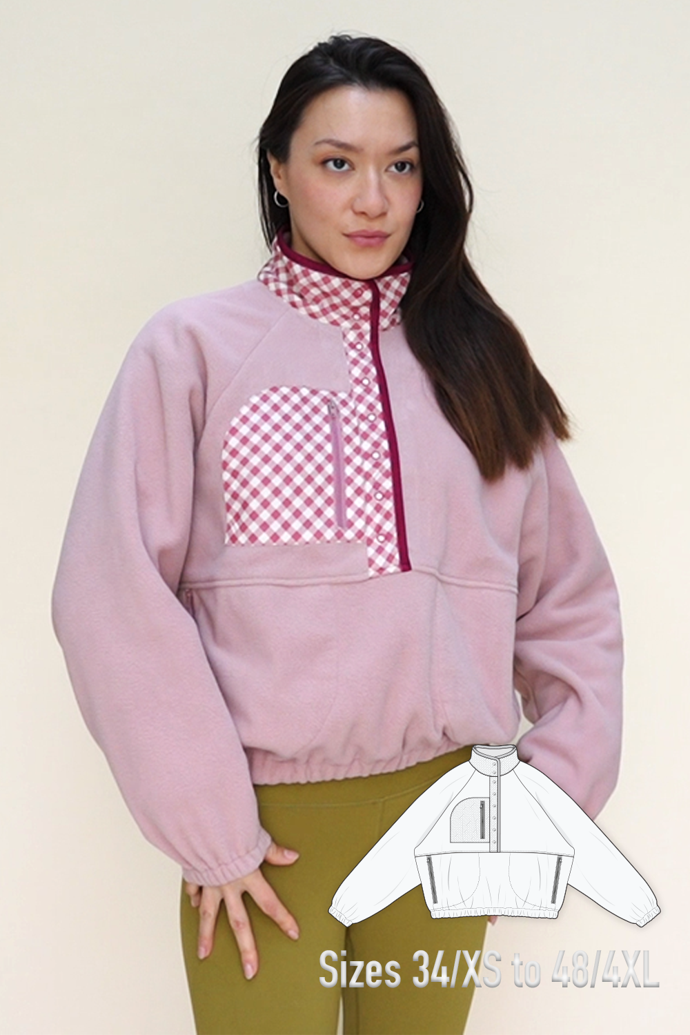 Polar Puff Fleece for women PDF Sewing Pattern – isa in stitches