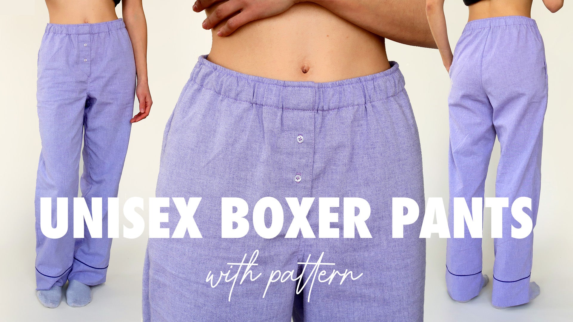 Unisex Boxer Pajama Pants XS-2XL #diyboxerpants PDF Sewing Pattern ...